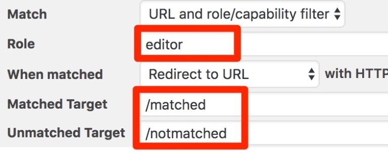 Matching Redirects – Redirection