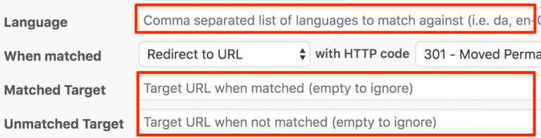 Matching Redirects – Redirection
